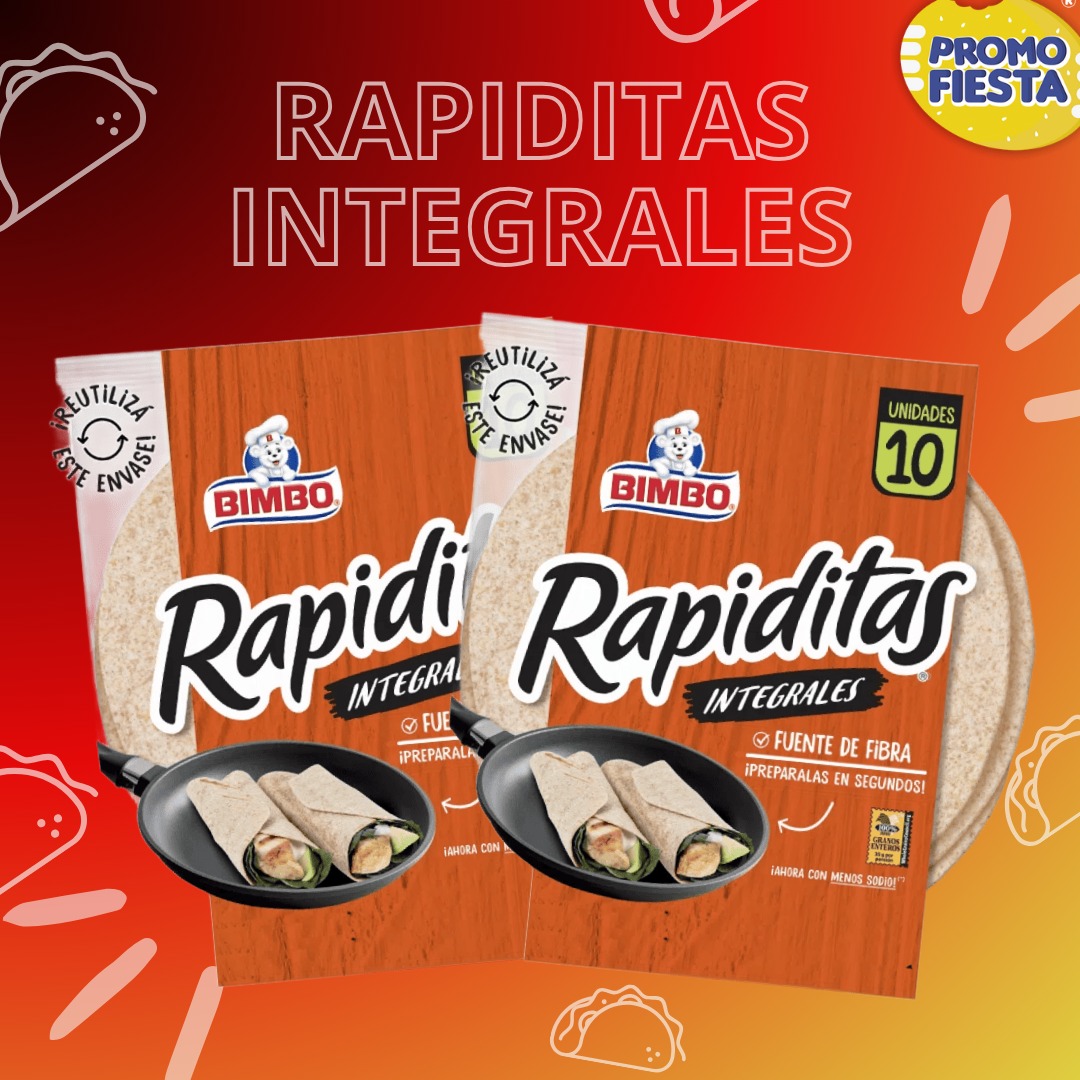 Promofiesta :: Rapiditas Bimbo Integrales x 10 unidades
